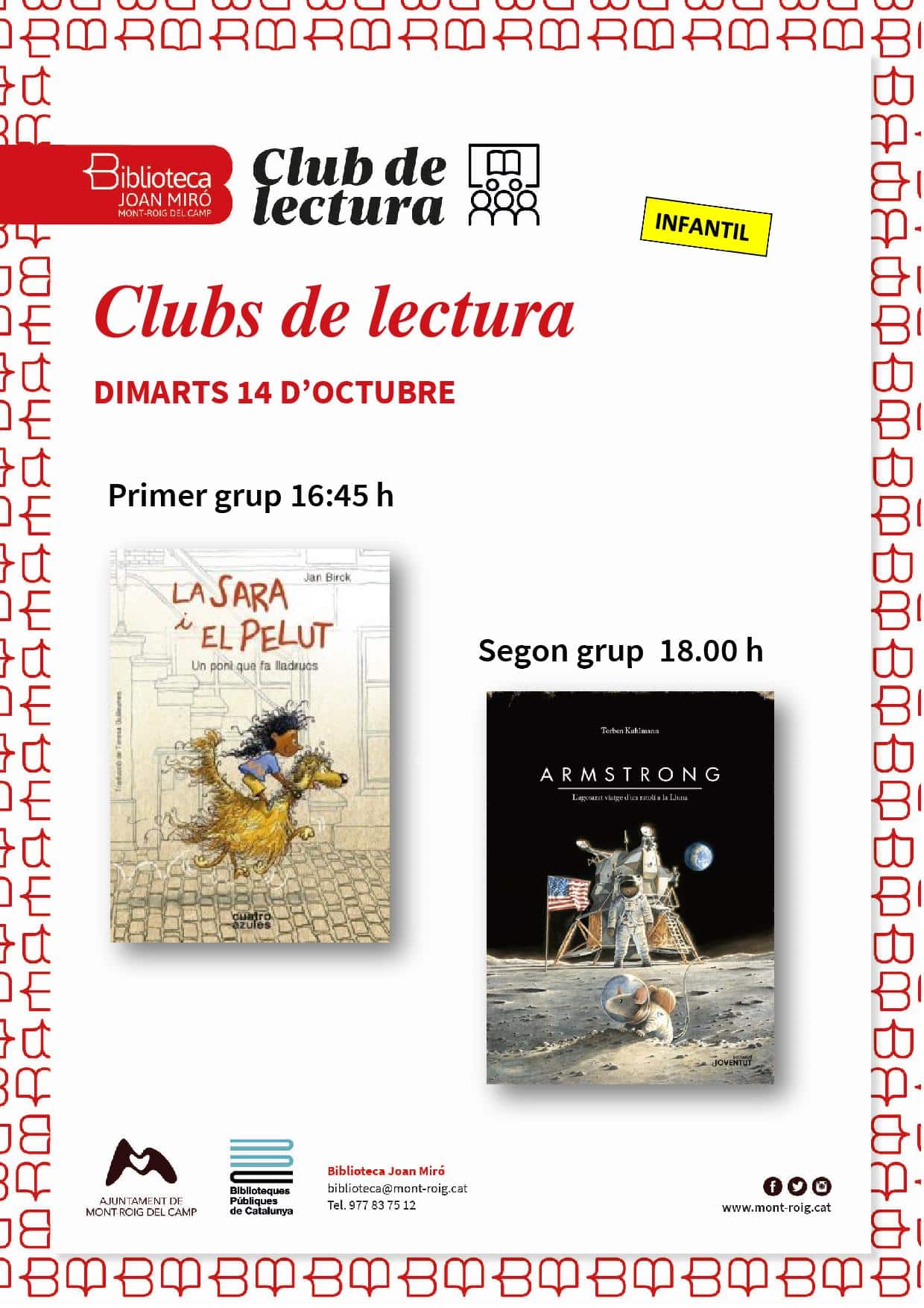 Club de lectura infantil - Ajuntament de Mont-roig del Camp